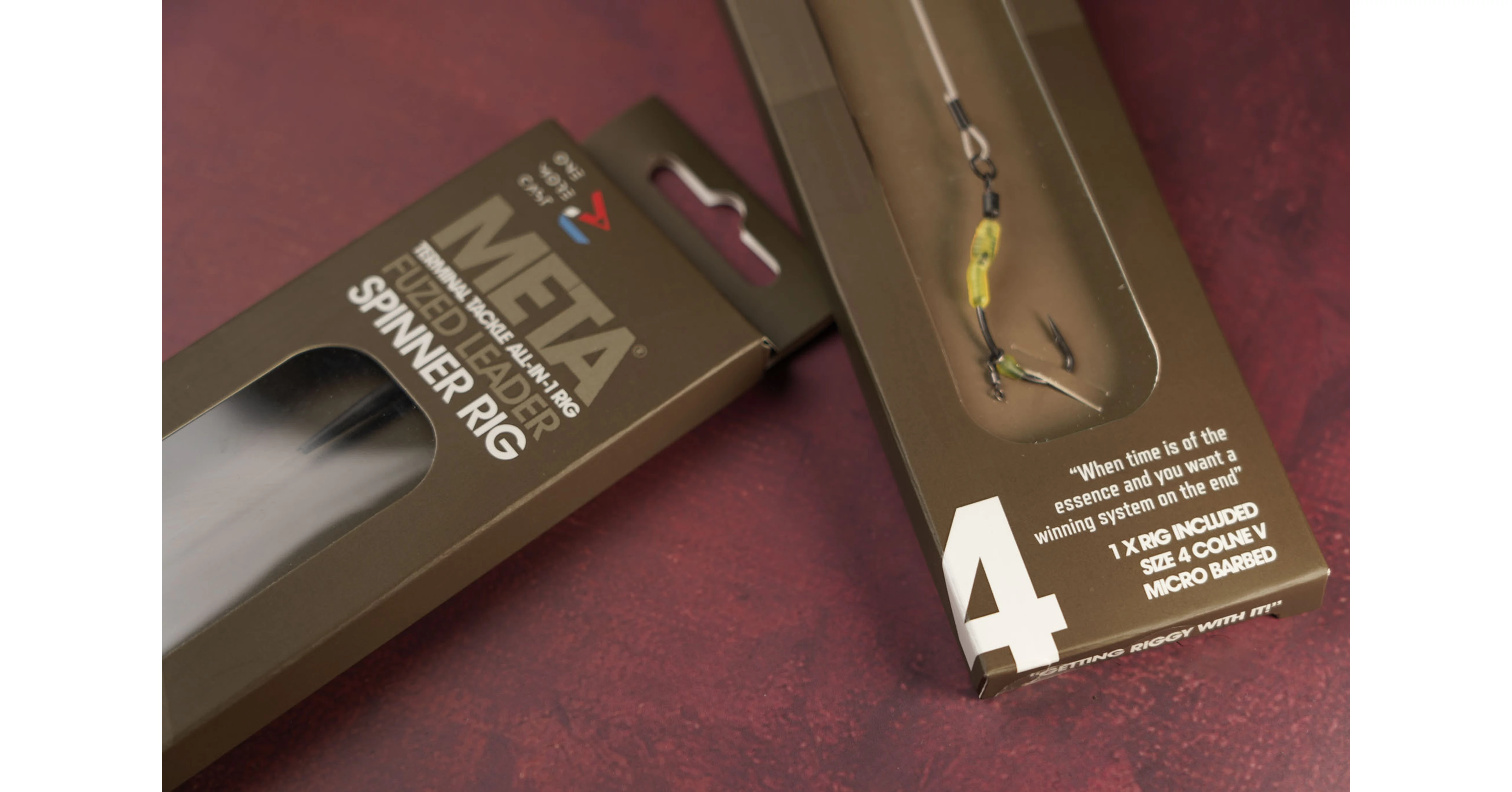 Meta Terminal Tackle All-in-1 rig Fuzed Leader Spinner Rig - Carpsoul